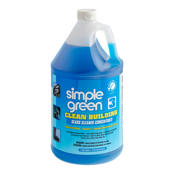 Simple Green Clean Building 1210000211301 1 Gallon Concentrated Glass ...