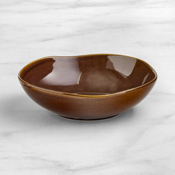 Acopa Highlands 32 oz. Round Hazel China Bowl - Sample