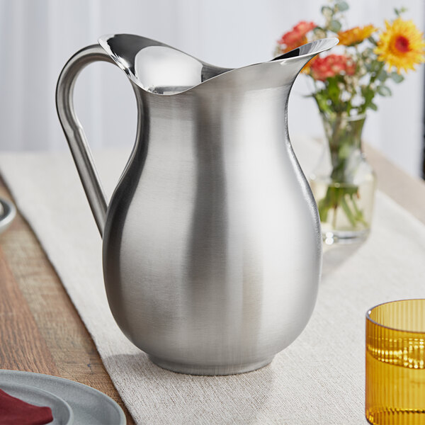 Vollrath 96 oz. Stainless Steel Pitcher | WebstaurantStore