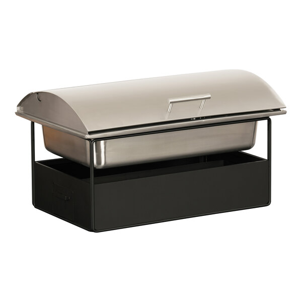 Cal-Mil Onyx Full Size Black Metal Chafer with Lid 23710-13
