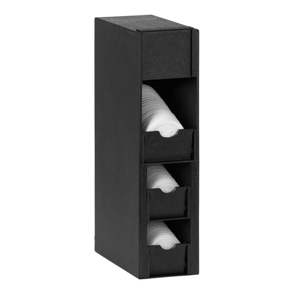 Cal-Mil Classic Black 3-Tier Countertop Lid Organizer 23421-13