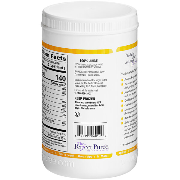 Perfect Puree Passion Fruit Concentrate 30 oz.