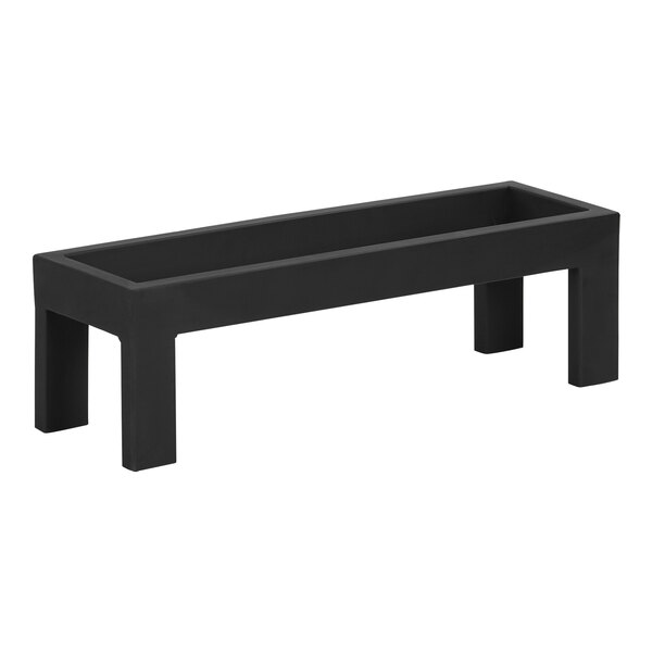 Cal-Mil Sydney 6" x 20" x 6" Black Metal Rectangle Display Riser