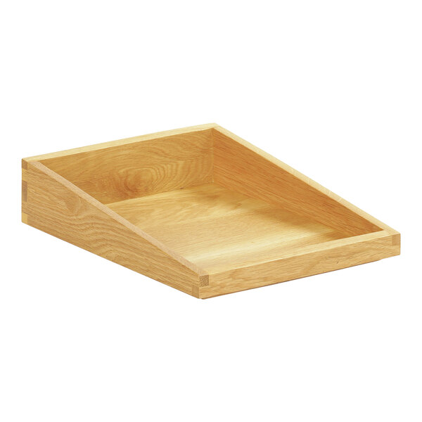 Cal-Mil Sydney 12" x 10" x 3" Oak Angled Display Box 23442-1012-21