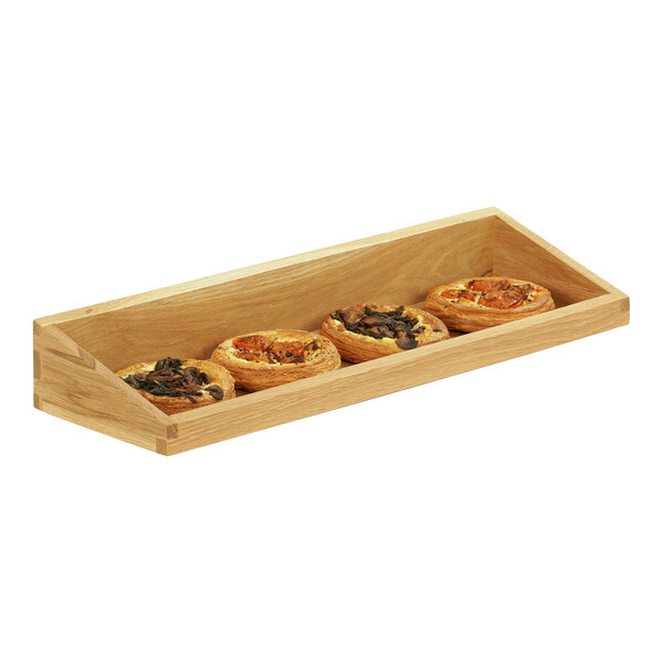 Cal-Mil Sydney 20" x 6" x 3" Oak Angled Display Box 23442-620-21