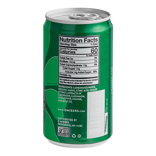 Q Mixers Premium Ginger Ale Can 7.5 fl. oz. - 24/Case