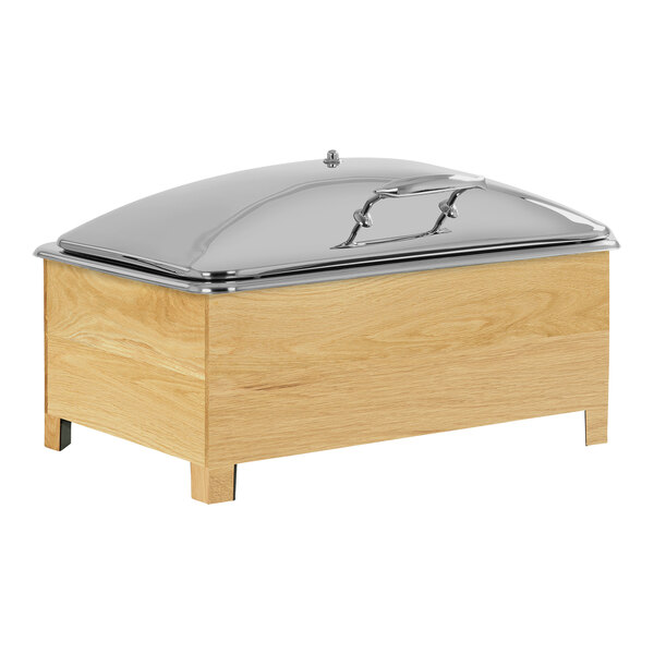 Cal-Mil Sydney Full Size Oak Chafer with Lid 23143-21
