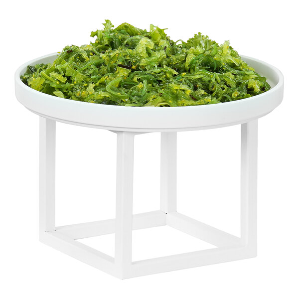 Cal-Mil Juno 8" x 8" x 8" White Metal Cube Display Riser