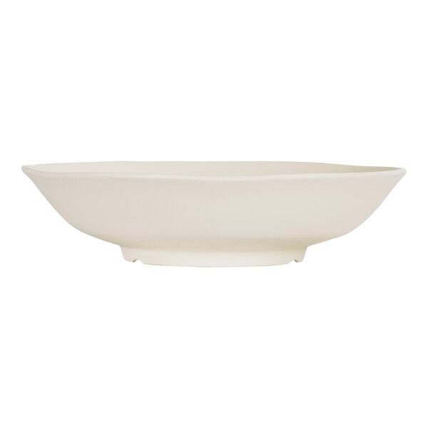 Cal-Mil Hand Thrown 96 oz. Ivory Round Melamine Serving Bowl
