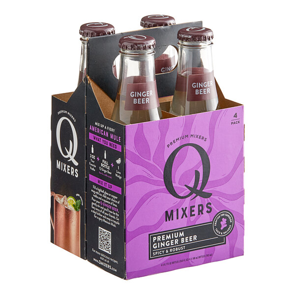Q Mixers Premium Ginger Beer Bottle 6.7 fl. oz. - 24/Case