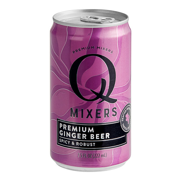 Q Mixers Premium Ginger Beer Can 7.5 fl. oz. - 24/Case