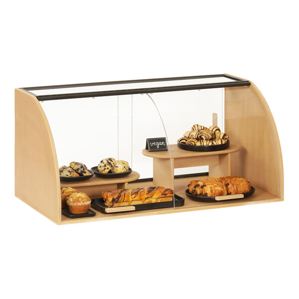 Cal-Mil Renew 35 1/2" x 19 1/2" x 16 3/4" Faux Wood Arched Bakery ...