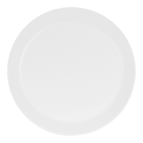 Cal-Mil Narrow Rim 9" White Round Melamine Plate