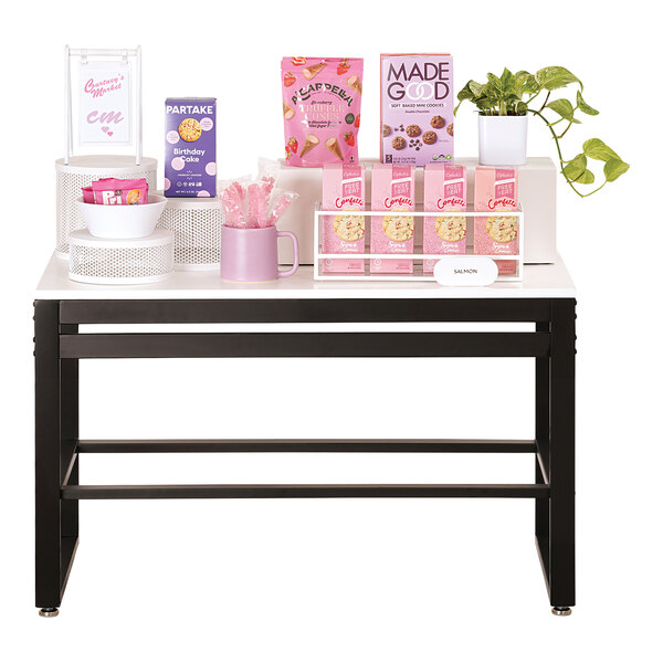 Cal-Mil 38" x 18" x 24" White Nesting Merchandising Table