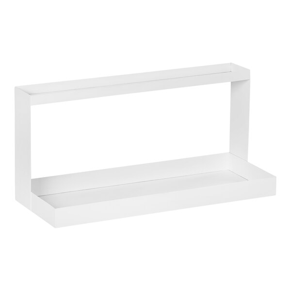 Cal-Mil Juno 25" x 10" x 12" 2-Tier White Metal Counter Merchandiser ...