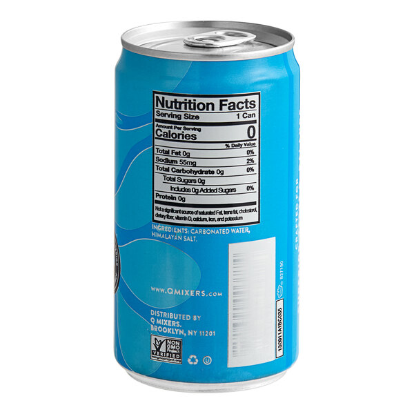 Q Mixers Premium Club Soda Can 7.5 fl. oz. - 24/Case