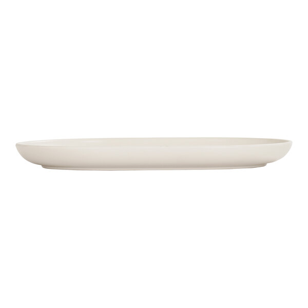 Cal-Mil Oslo 13" x 9" Ivory Oval Melamine Platter