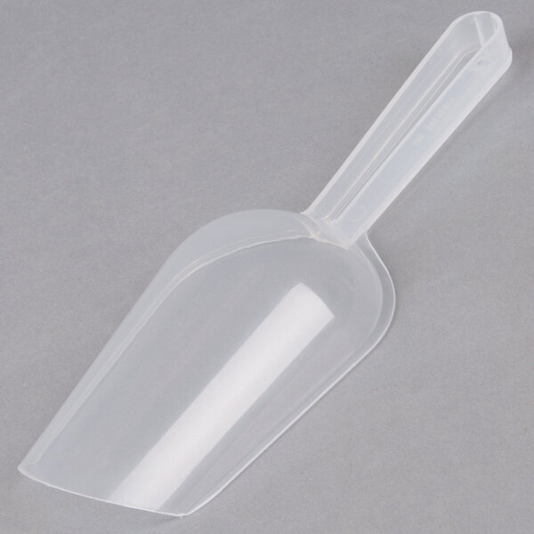 Fineline 3314-CL Disposable 6 oz. Clear Utility and Ice Scoop