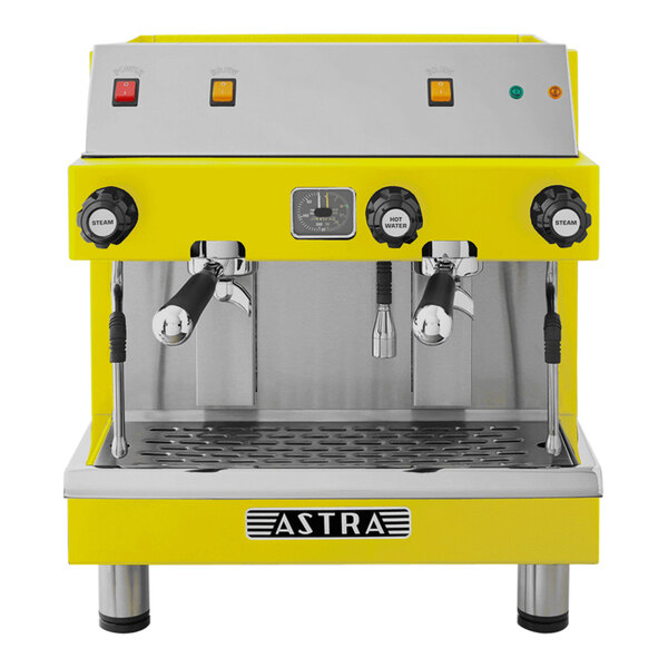 Astra Mega II M2CS-019-YL Semi-Automatic Yellow Compact Espresso ...