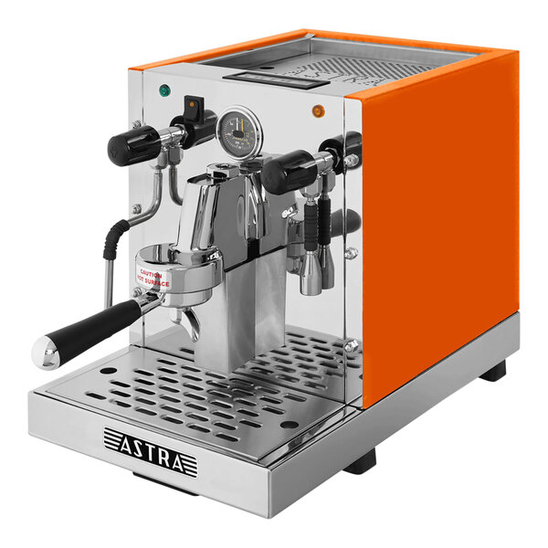 Astra Gourmet GA-021-OR Automatic Orange Espresso Machine - 220V