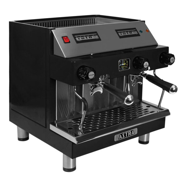 Astra Mega II M2C-014-GLB Automatic Black Compact Espresso Machine - 220V