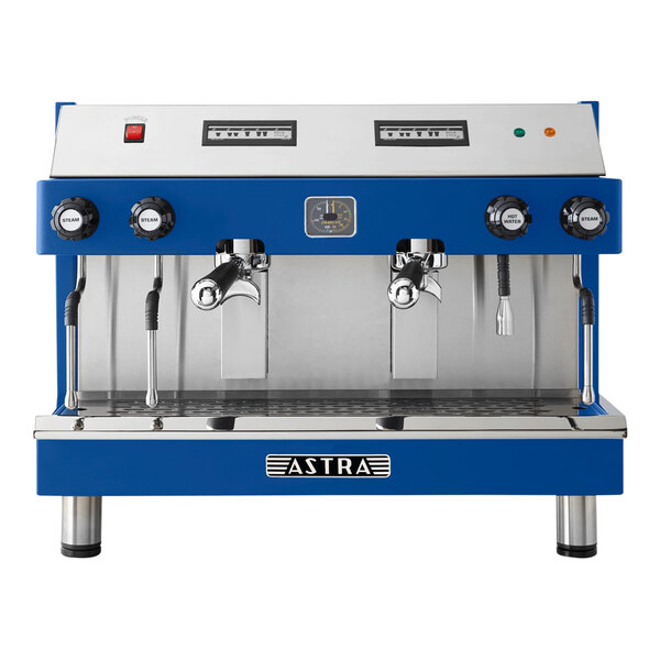 Astra Mega II M2-012-BL Automatic Blue Espresso Machine - 220V