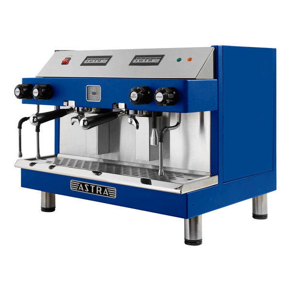 Astra Mega II M2-012-BL Automatic Blue Espresso Machine - 220V