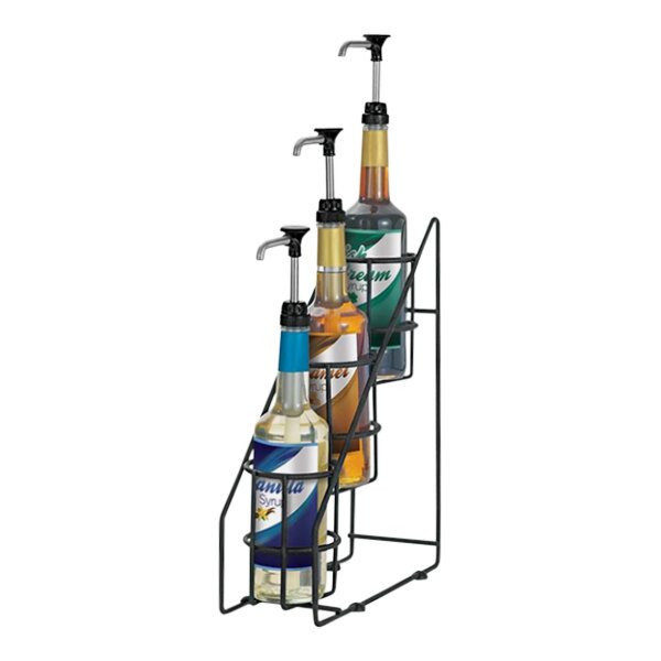 Server WireWise 3-Compartment Tiered Countertop Rack for 1 Liter Bottles