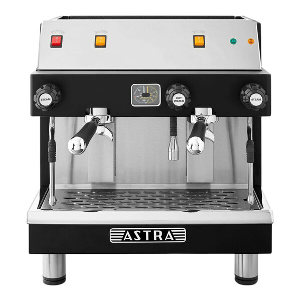 Astra Mega II M2CS-019-GLB Semi-Automatic Black Compact Espresso ...