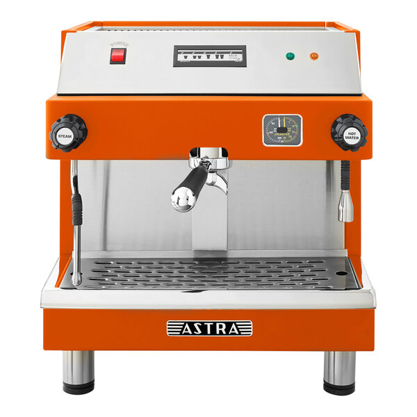 Astra Mega I M1-011-OR Automatic Orange Espresso Machine - 220V