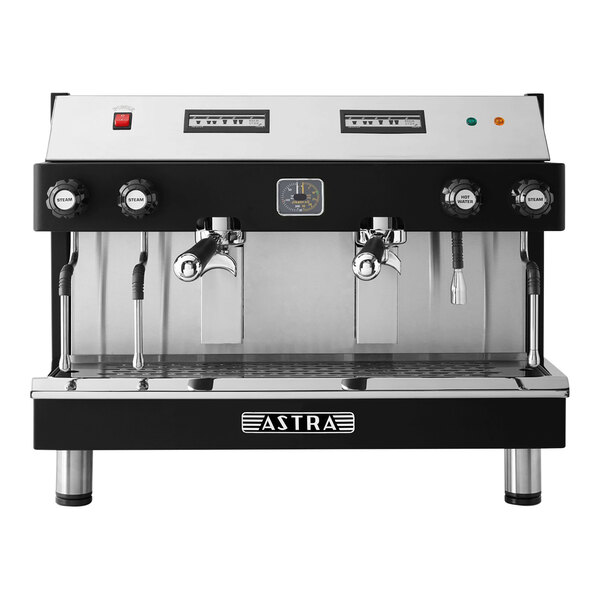 Astra Mega II M2-012-GLB Automatic Black Espresso Machine - 220V