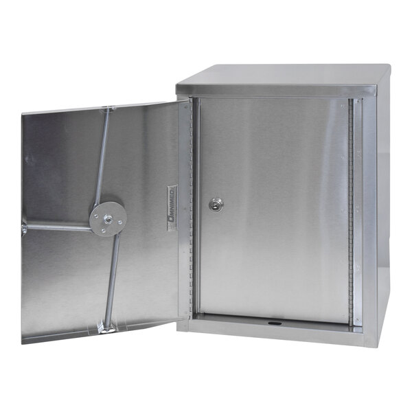 Omnimed 11" x 8" x 15" Stainless Steel Wall-Mount 2-Shelf Narcotics ...