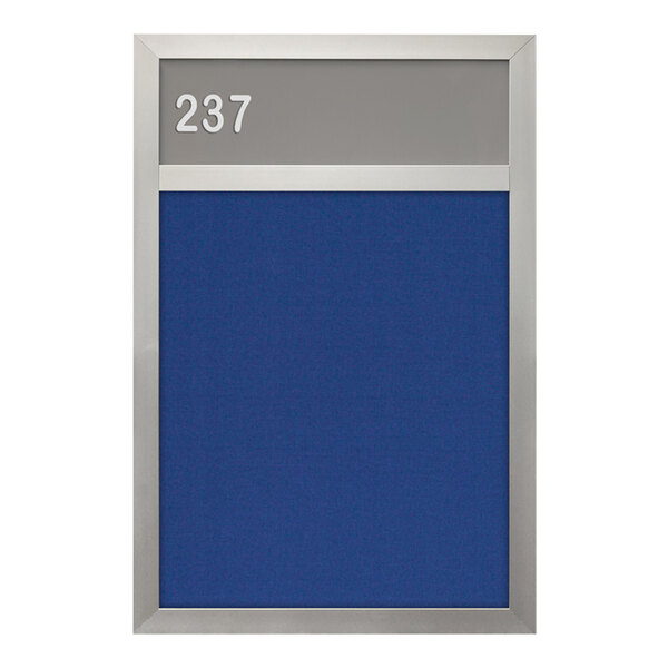 United Visual Products 11" x 17" Hall Identification Board with Blue ...