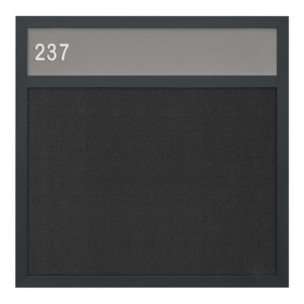 United Visual Products 18" x 18" Hall Identification Board with Black ...