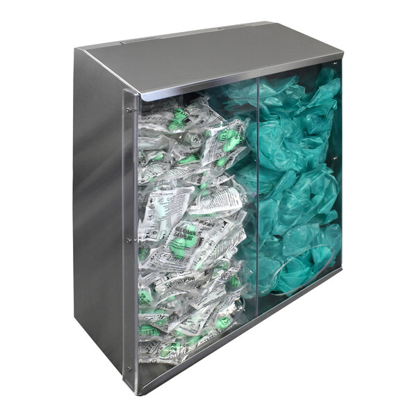 Omnimed Composite 2-Compartment Bulk PPE Dispenser 307032