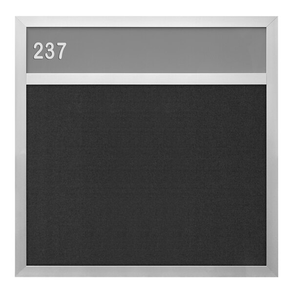 United Visual Products 18" x 18" Hall Identification Board with Black ...