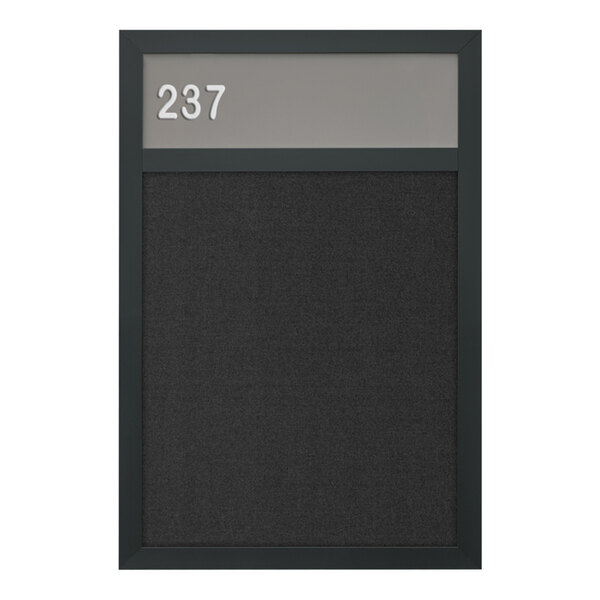 United Visual Products 11" x 17" Hall Identification Board with Black ...