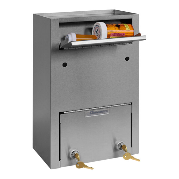 Omnimed 10" x 6" x 16" Stainless Steel Medication Drop Box with Key ...