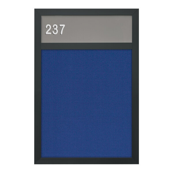 United Visual Products 11" x 17" Hall Identification Board with Blue ...