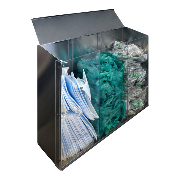 Omnimed Composite 3-Compartment Bulk PPE Dispenser 307033