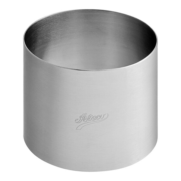 Ateco 4" x 3" Round Stainless Steel Cake / Food Ring Mold 48704