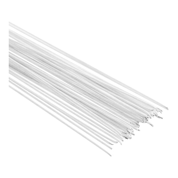Ateco 14" 24 Gauge Paper-Wrapped Steel White Floral Wire 6224 - 50/Case