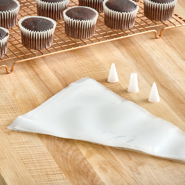 Ateco Cake and Food Decorating Kit with (15) 12" Disposable Pastry Bags ...