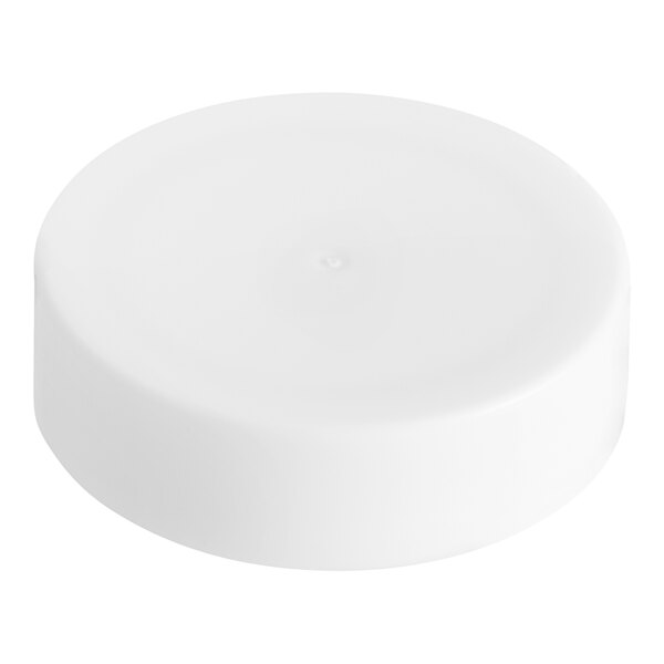 38/400 Smooth Unlined White Lid - 100/Pack