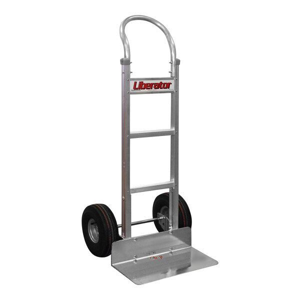 B&P Manufacturing Liberator 600 lb. Straight Back Hand Truck with Loop Handle and 10" D5 ...