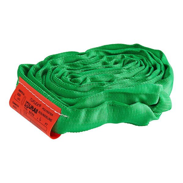 Lift-All 6' Green Tuflex Endless Polyester Roundsling EN60X6