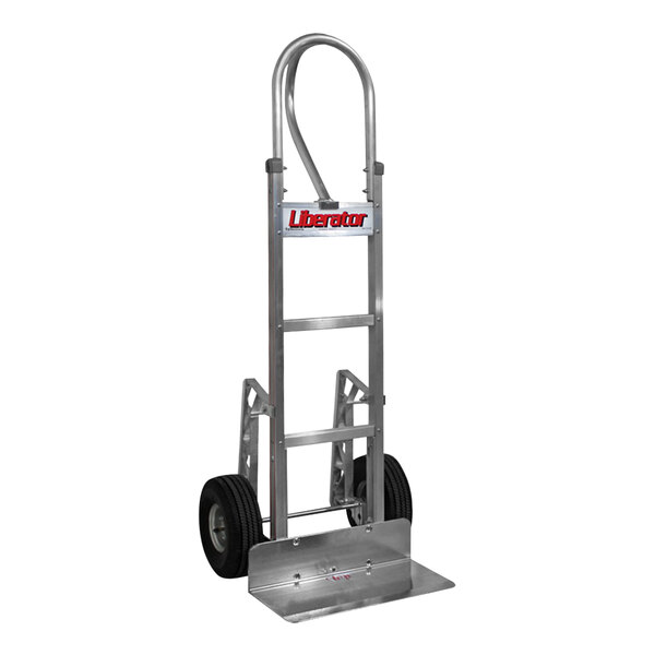 B&P Manufacturing Liberator 600 lb. Straight Back Hand Truck with Vertical-Grip Straight Loop ...