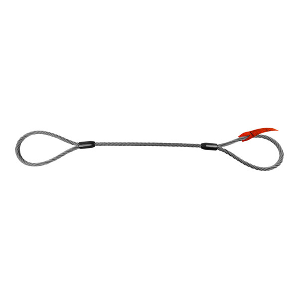 Lift-All Permaloc 1/2" x 4' Domestic Eye & Eye 6x19 IWRC Wire Rope ...