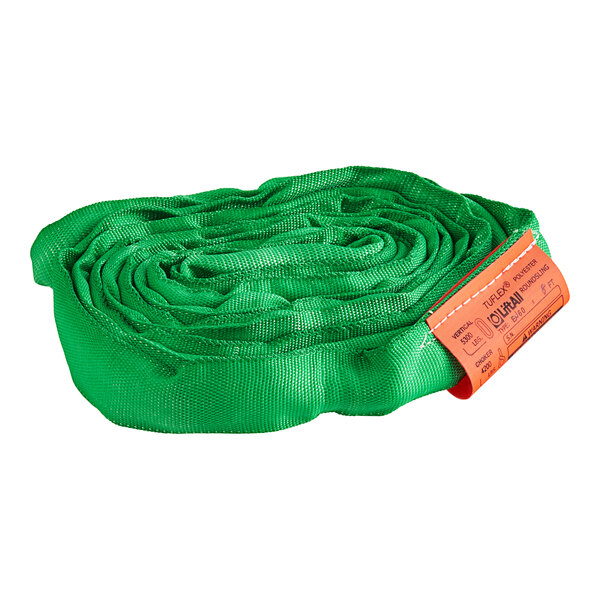 Lift-All 8' Green Tuflex Endless Polyester Roundsling EN60X8