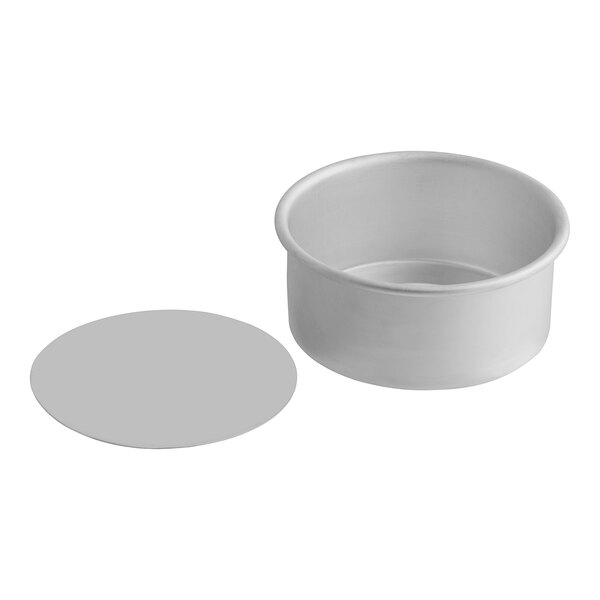 Ateco 6" x 3" Round Aluminum Pan with Removable Bottom 12063